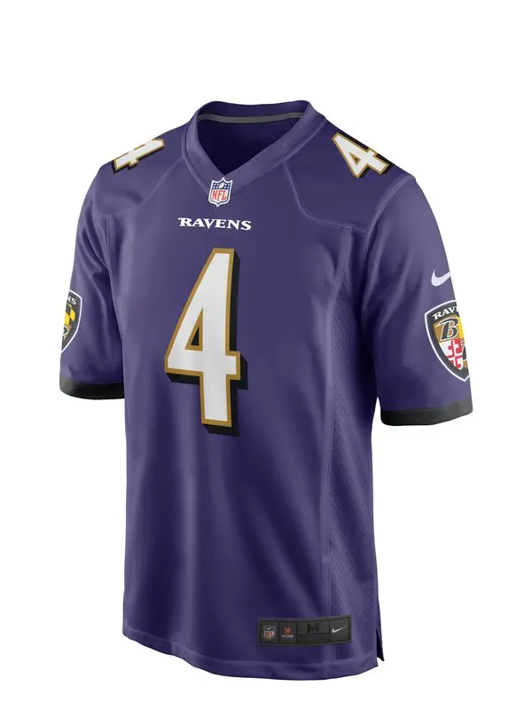 Nike Zay Flowers Baltimore Ravens Nfl Game Football Jersey - Purple