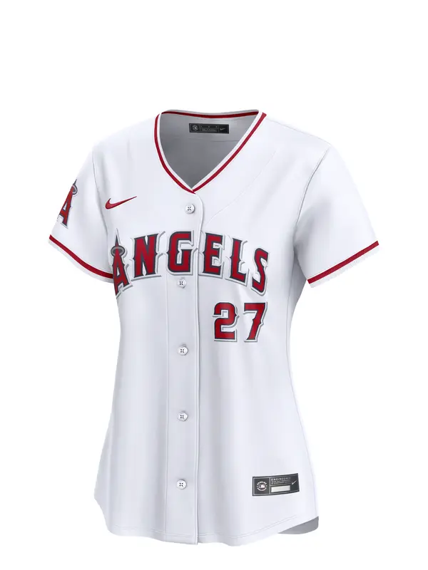 Nike Mike Trout Los Angeles Angels Dri-fit Adv Mlb Limited Jersey - White