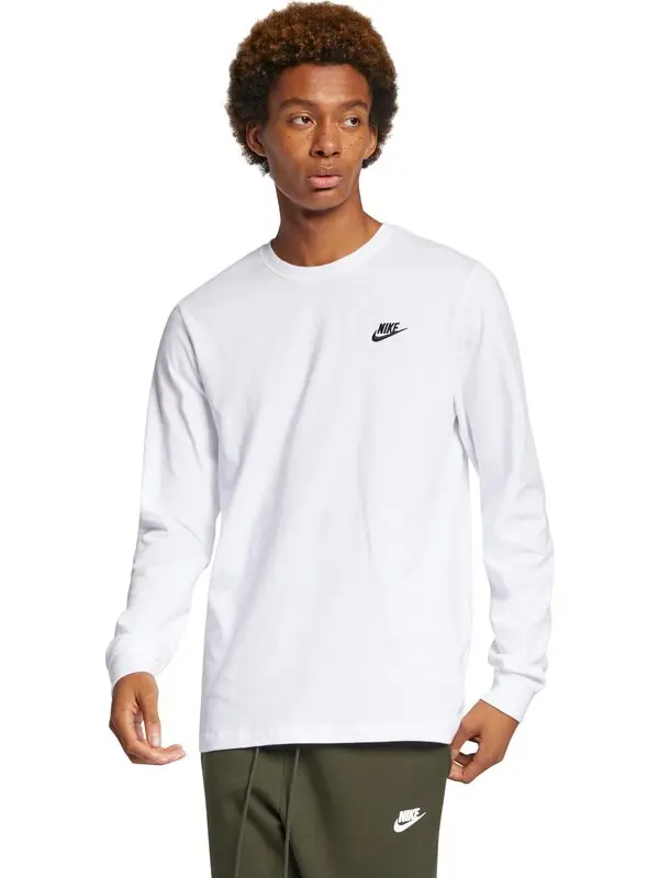 Nike Sportswear Club Long-sleeve T-shirt - White