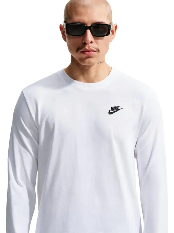 Nike Sportswear Club Long-sleeve T-shirt - White