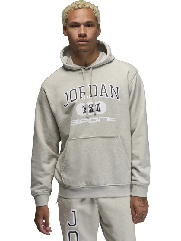 JORDAN Sport Crossover Dri-fit Pullover Hoodie - Grey