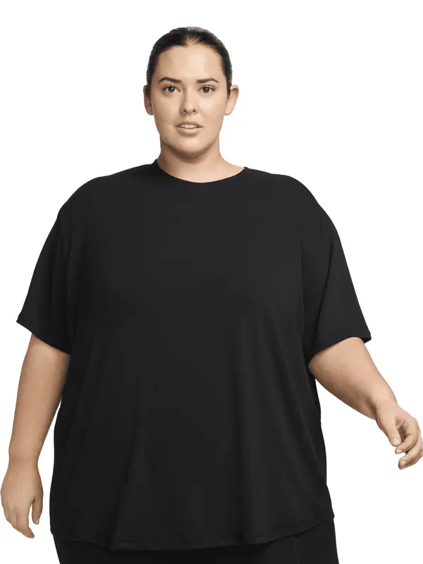 Nike One Relaxed Dri-fit Short-sleeve Top - Black