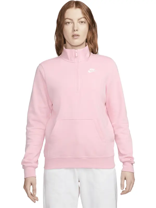 Nike Sportswear Club Fleece 1/2-zip Sweatshirt - Pink