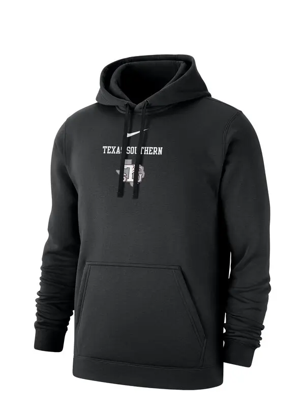 Nike Texas Southern Club Fleece College Hoodie - Black