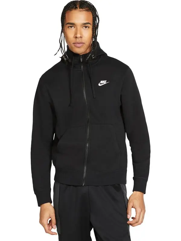 Nike Sportswear Club Fleece Full-zip Hoodie - Black