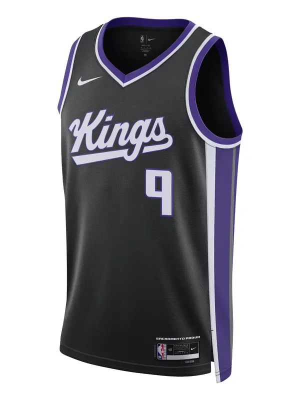 Nike Sacramento Kings Icon Edition Dri-fit Nba Swingman Jersey - Black
