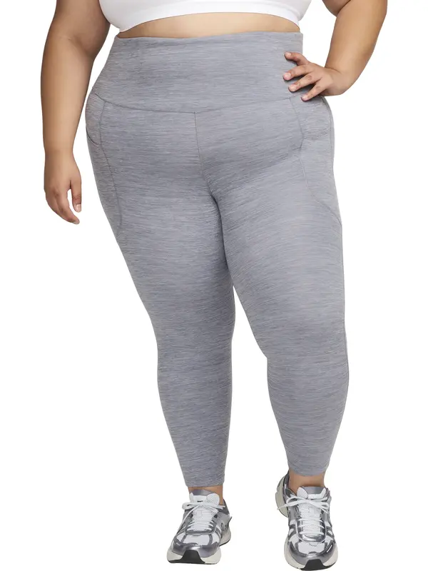 Nike One High-waisted 7/8 Leggings With Pockets - Grey