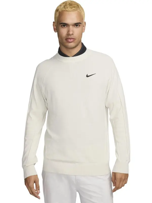 Nike Tour Golf Sweater With Ribbed Details - Grey