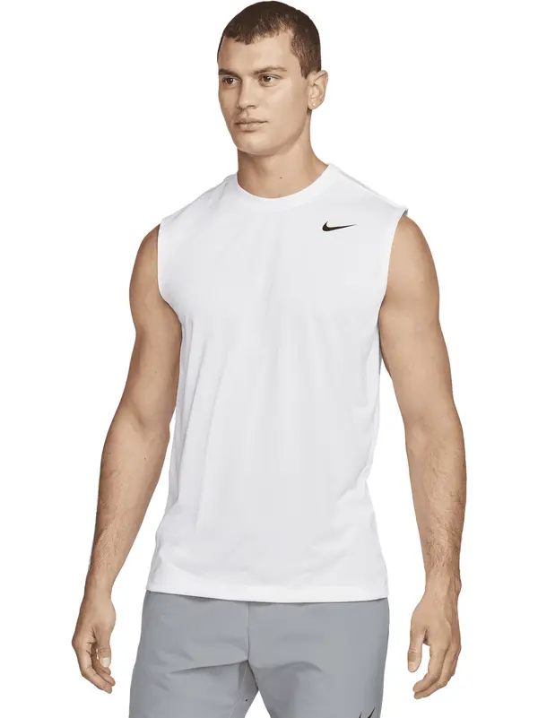 Nike Dri-fit Legend Sleeveless Fitness T-shirt - White