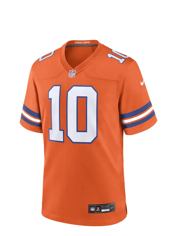 Nike Bo Nix Denver Broncos Nfl Game Jersey - Orange