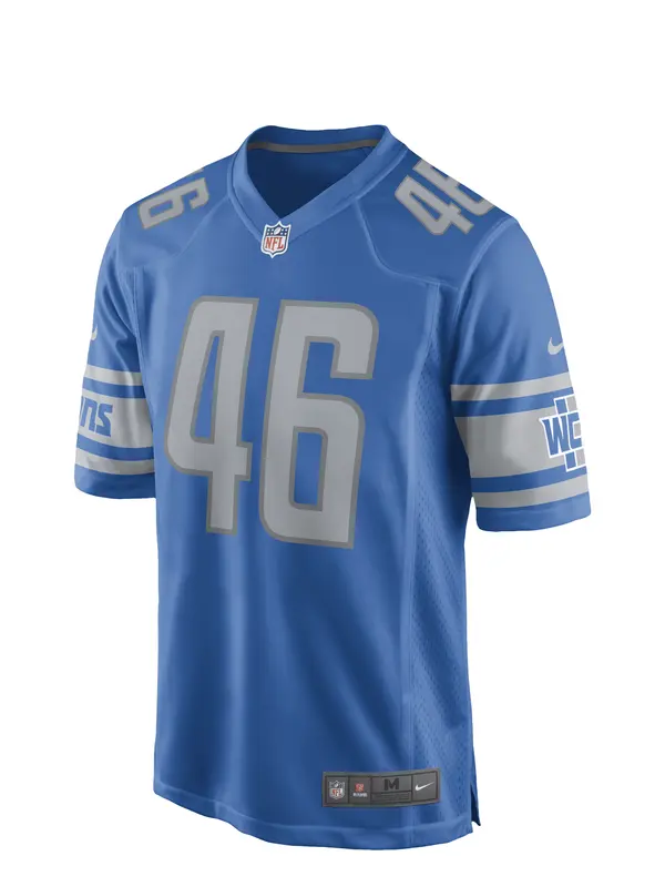 Nike Nfl Detroit Lions Game Football Jersey - Blue
