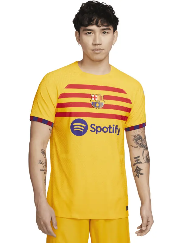 Nike Fc Barcelona 2023/24 Match Fourth Dri-fit Adv Soccer Jersey - Yellow