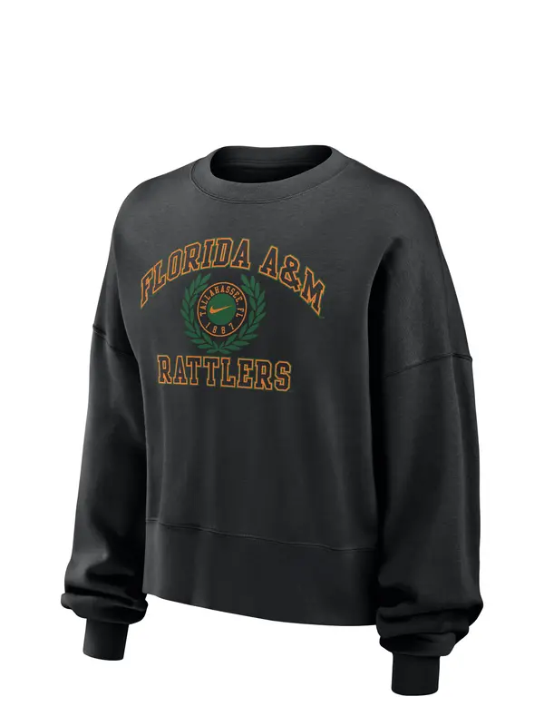 Nike Florida A&m College Crew-neck Sweatshirt - Black