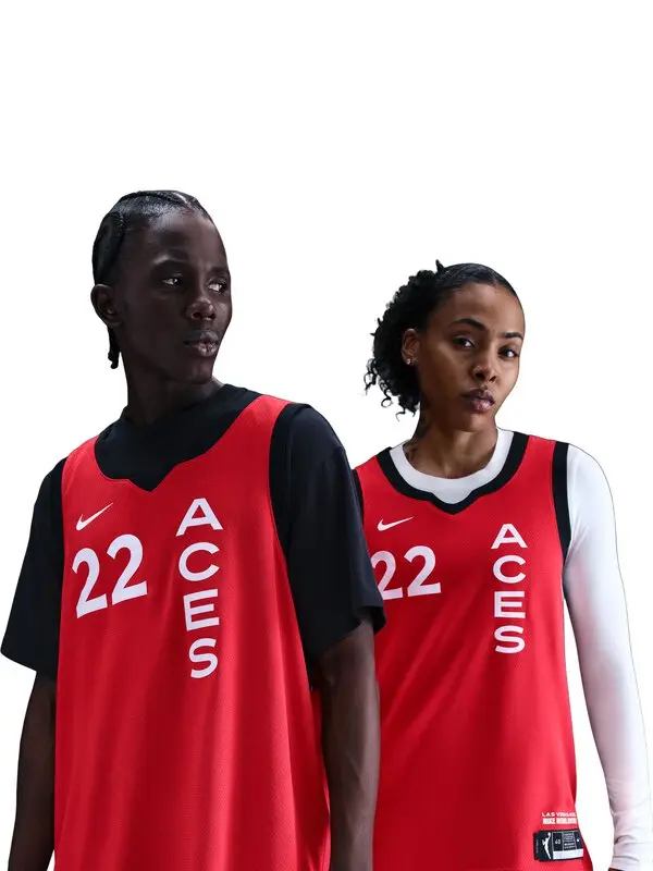 Nike A'ja Wilson Las Vegas Aces 2024 Rebel Edition Dri-fit Wnba Victory Jersey - Red