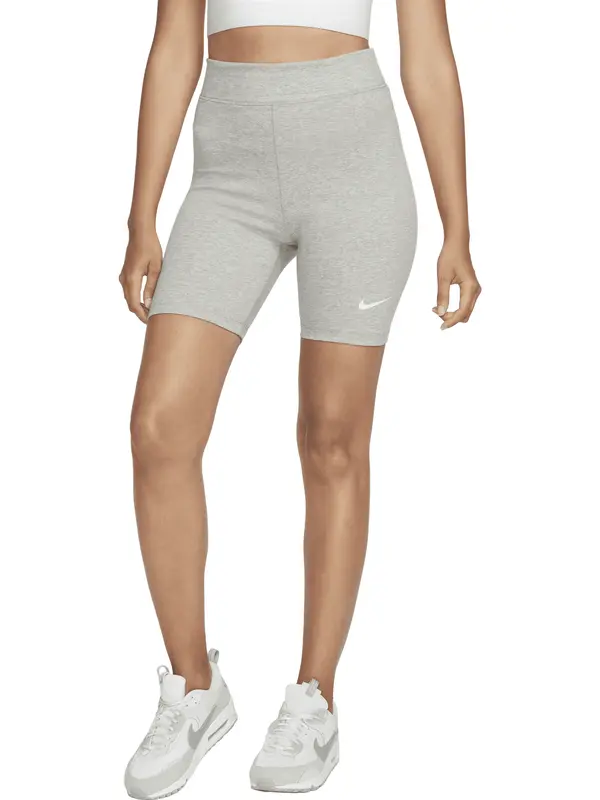 Nike Sportswear Classic High-waisted 8" Biker Shorts - Grey