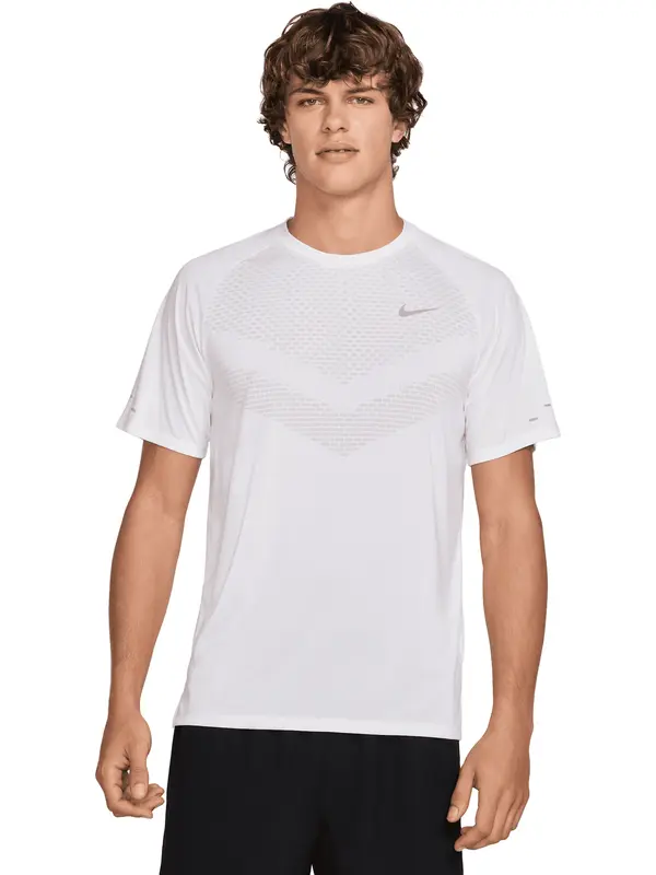 Nike Stride Dri-fit Adv Short-sleeve Running Top - White