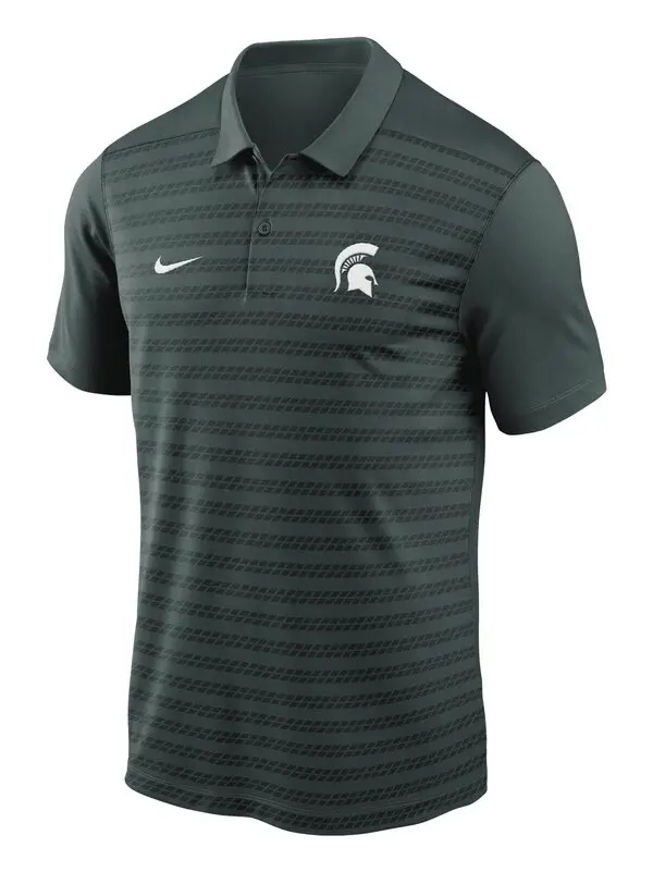 Nike Michigan State Spartans Sideline Victory Dri-fit College Polo - Green