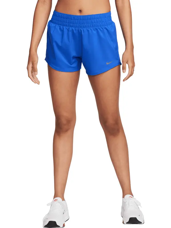 Nike One Dri-fit Mid-rise 3" Brief-lined Shorts - Blue
