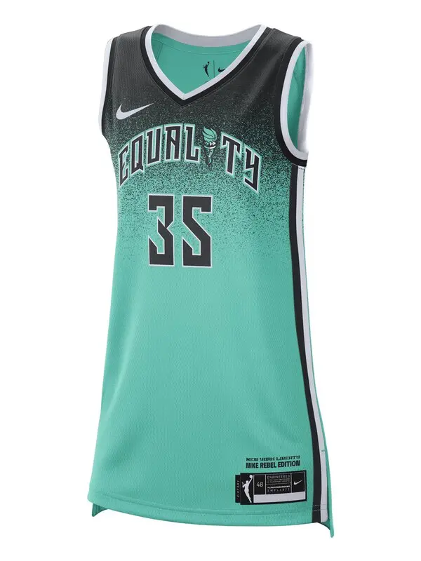 Nike Jonquel Jones New York Liberty Dri-fit Wnba Victory Jersey - Green
