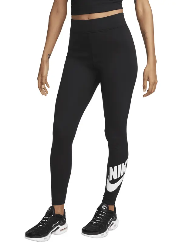 Nike Sportswear Classics High-waisted Graphic Leggings - Black