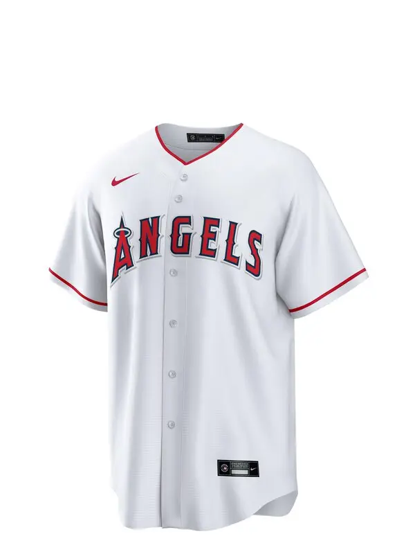 Nike Mlb Los Angeles Angels Replica Baseball Jersey - White