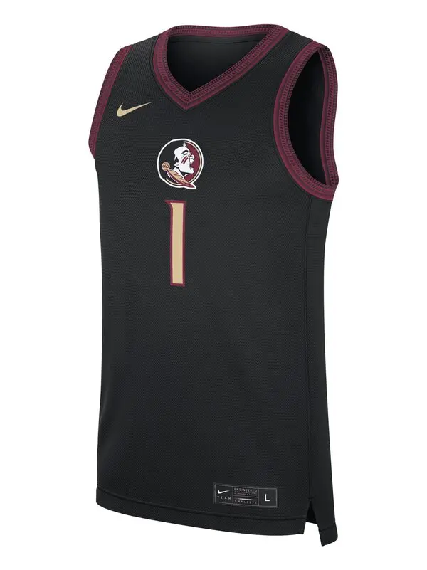 Nike Florida State Seminoles Replica Basketball Jersey - Black