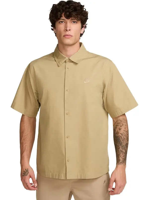 Nike Club Short-sleeve Button-down Shirt - Brown