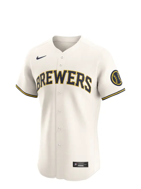 Nike Milwaukee Brewers Dri-fit Adv Mlb Elite Jersey - Brown