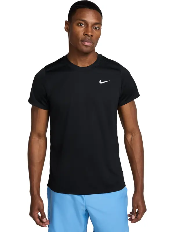 Nike Nikecourt Victory Dri-fit Tennis Top - Black