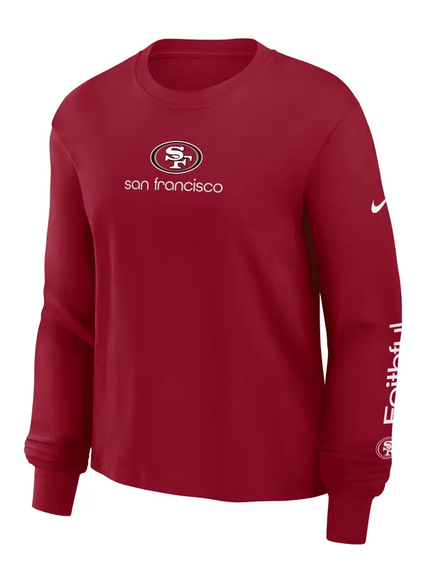 Nike San Francisco 49ers Boxy Nfl Long-sleeve T-shirt - Red