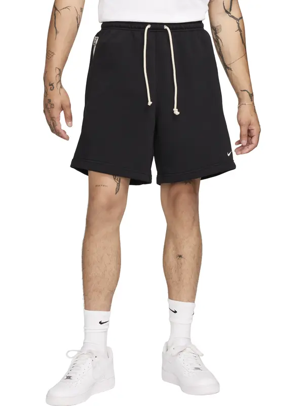 Nike Standard Issue 8" Dri-fit Fleece Basketball Shorts - Black