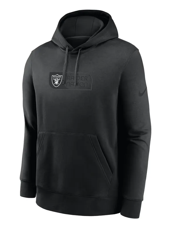 Nike Las Vegas Raiders Edge Nfl Pullover Hoodie - Black