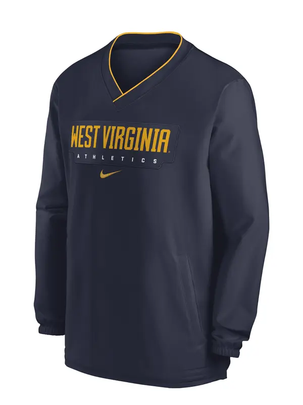 Nike West Virginia Mountaineers Sideline College Long-sleeve Windshirt - Blue