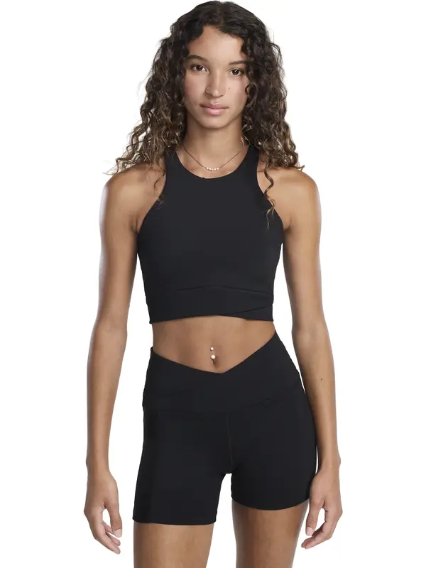 Nike One Twist Light-support Lightly Lined High-neck Sports Bra - Black