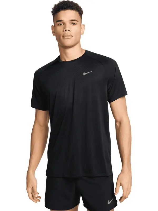 Nike Stride Dri-fit Adv Short-sleeve Running Top - Black