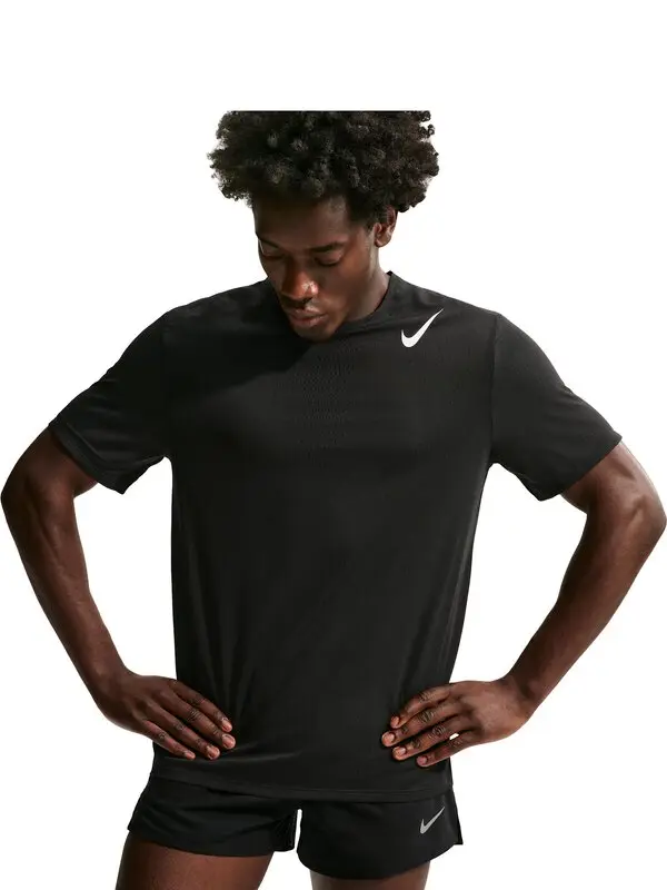 Nike Aeroswift Dri-fit Adv Short-sleeve Running Top - Black