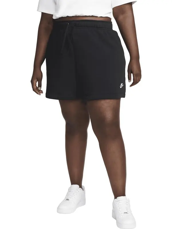 Nike Sportswear Club Fleece Mid-rise Shorts - Black