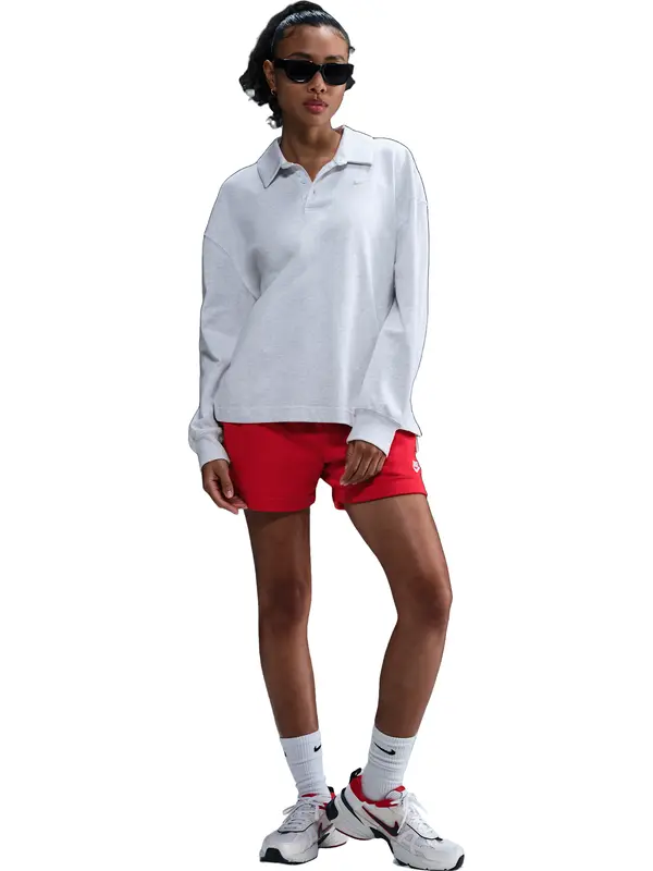 Nike Sportswear Club Fleece Mid-rise Shorts - Red