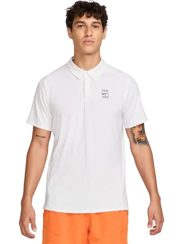 Nike Court Advantage Dri-fit Tennis Polo - White