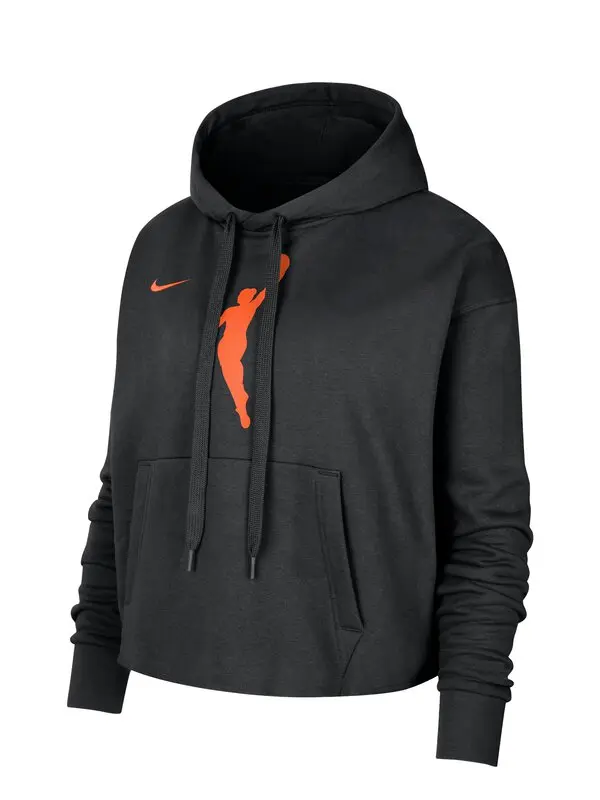 Nike Team 13 Courtside Wnba Cropped Pullover Hoodie - Black