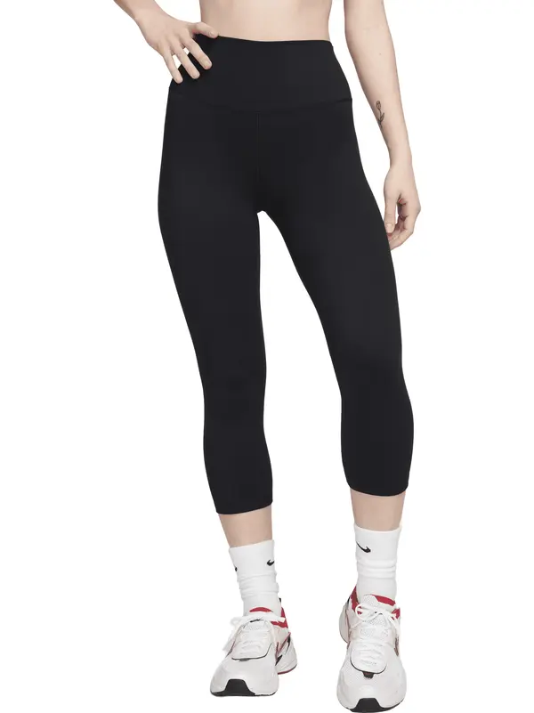 Nike One High-waisted Crop Leggings - Black