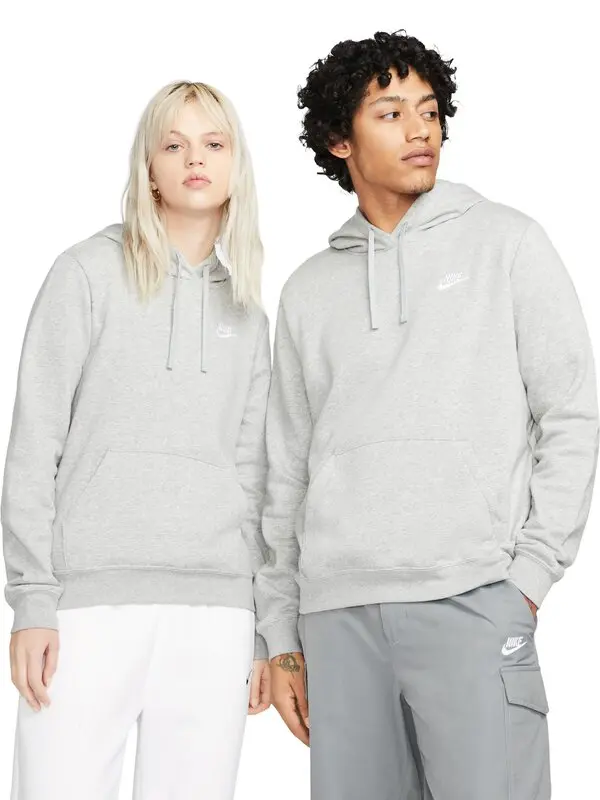 Nike Sportswear Club Fleece Pullover Hoodie - Grey