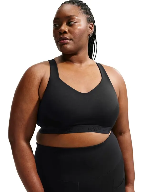 Nike Indy High Support Padded Adjustable Sports Bra - Black