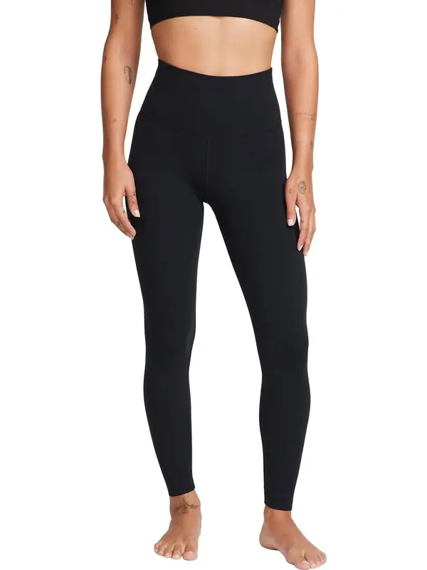 Nike Yoga Dri-fit Luxe High-waisted 7/8 Infinalon Leggings - Black
