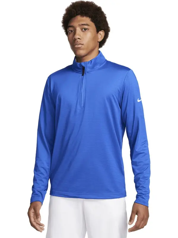 Nike Victory Dri-fit 1/2-zip Golf Top - Blue
