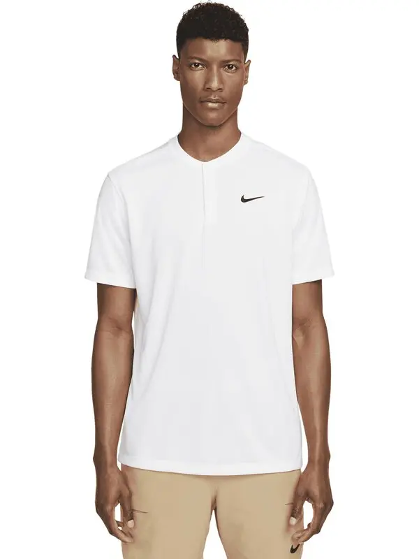 Nike Court Dri-fit Tennis Blade Polo - White