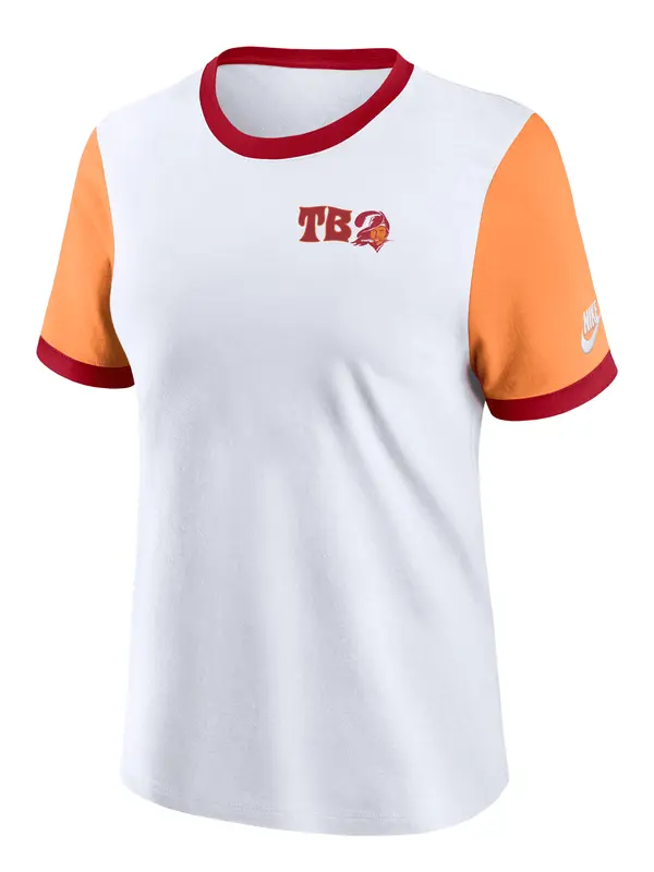 Nike Tampa Bay Buccaneers Rewind Nfl Ringer T-shirt - White