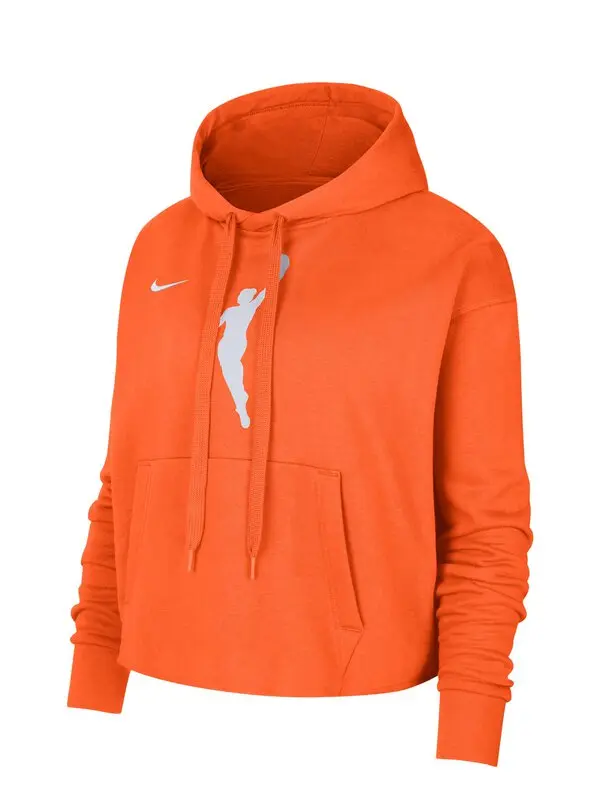 Nike Team 13 Courtside Wnba Cropped Pullover Hoodie - Orange