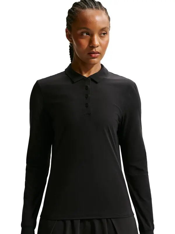 Nike Victory Dri-fit Long-sleeve Polo - Black