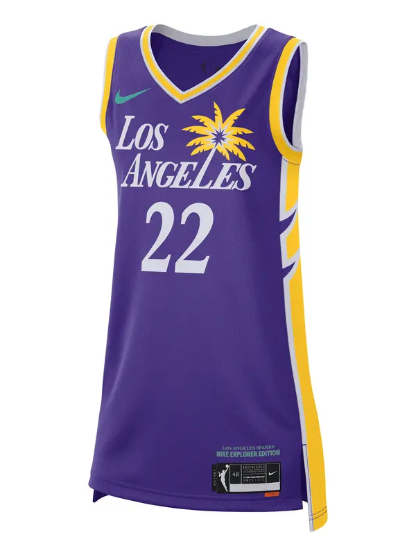 Nike Los Angeles Sparks Explorer Edition Dri-fit Wnba Victory Jersey - Purple